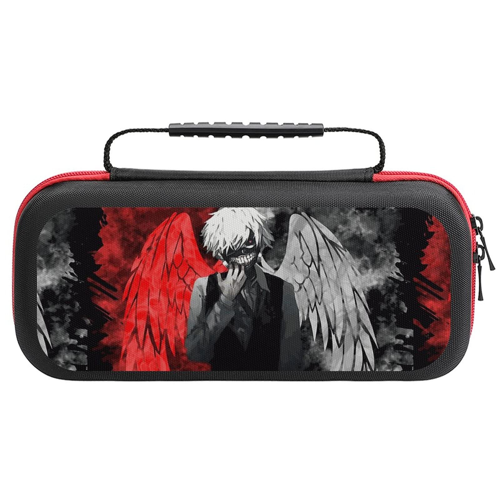 Carrying Case for Nintendo Switch, Anime Printing Protective Hard Shell Game Bag With 20 Game Card Slots for Nintendo Switch Console & Accessories