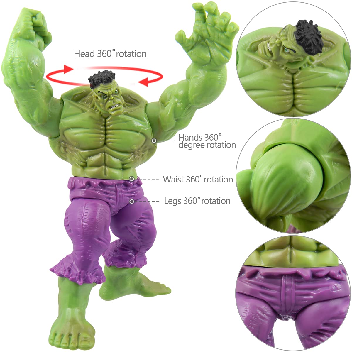 PSMILE Action Figure Garage Kit Action Figure PVC Figure Model 4Pack