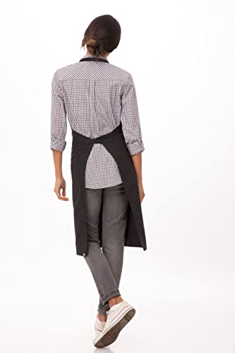 Chef Works Unisex Rockford Bib Apron, Steel Grey, One Size