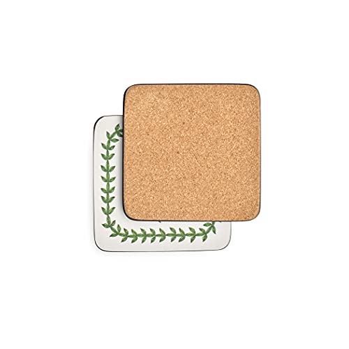 Pimpernel Botanic Garden Collection Coasters | Set of 6 | Cork Backed Board | Heat and Stain Resistant | Drinks Coaster for Tabletop Protection | Measures 4β x 4β