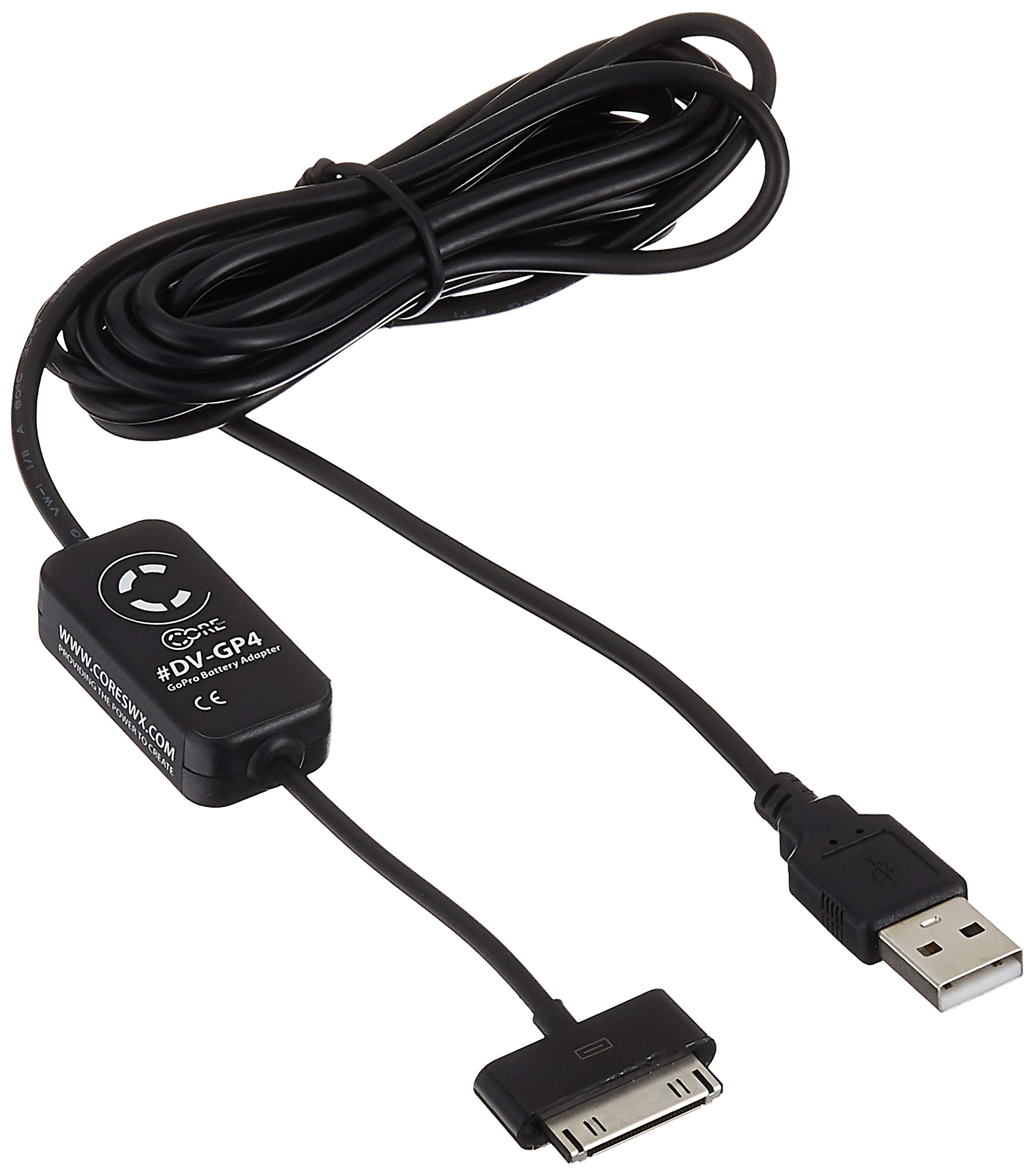 Switronix DVGP4USB GoPro 4 Battery Eliminator USB Power Cable, 10-Feet (Black)