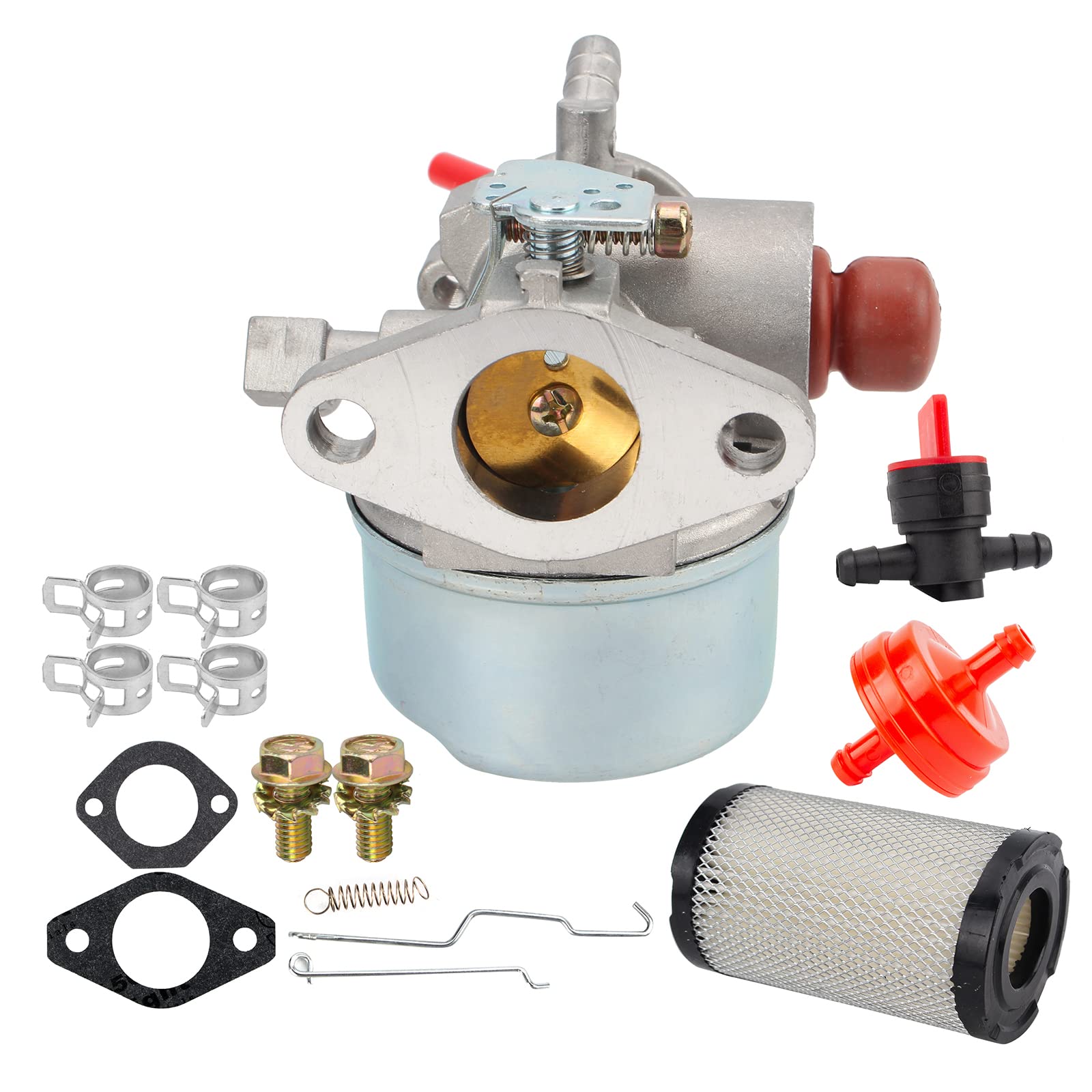 Carbbia 640350 Carburetor + 36905 Air Filter for Toro 20016 20017 20018 6.75HP Recycler Lawn Mower for Tecumseh 640262A 640271 LEV100 LEV105 LEV120 LV195EA / LV195XA Engine