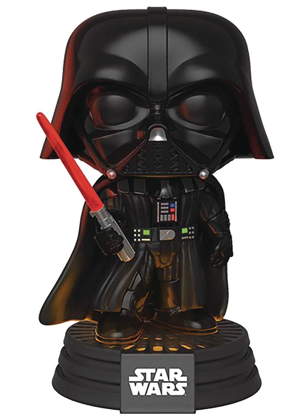 POP Star Wars: Darth Vader Electronic with Lights and Sound Funko Vinyl Figure (Bundled with Compatible Box Protector Case), Multicolor, 3.75 inches
