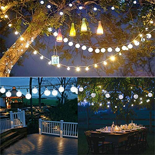 LIUPENGWEI Solar String Light, 30 LED Outdoor Christmas Crystal Ball Lights Christmas Tree Garden Home Lawns, Solar Water Dew Lamp Garden Ghost Light