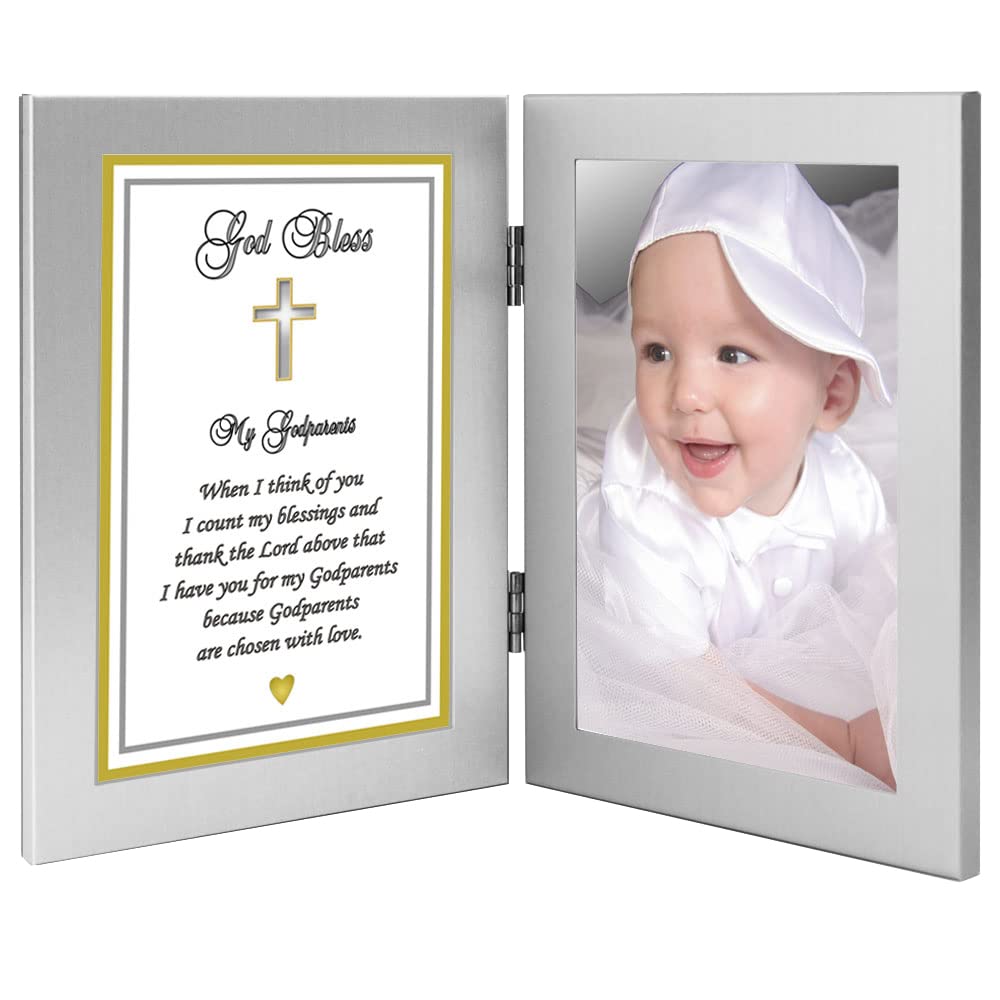 Baptism Present for Godparents from Godchild, Sweet Poem from Godson or Goddaughter, Add 4x6 Inch Photo