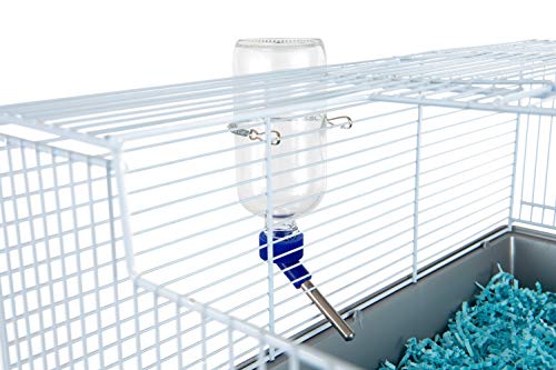 Lixit Glass Bottles for Dwarf Rabbits, Gerbils, Hamsters, Ferrets, Guinea Pigs, Chinchillas, Rats. Hamsters and Other Small Animals. (8 oz)