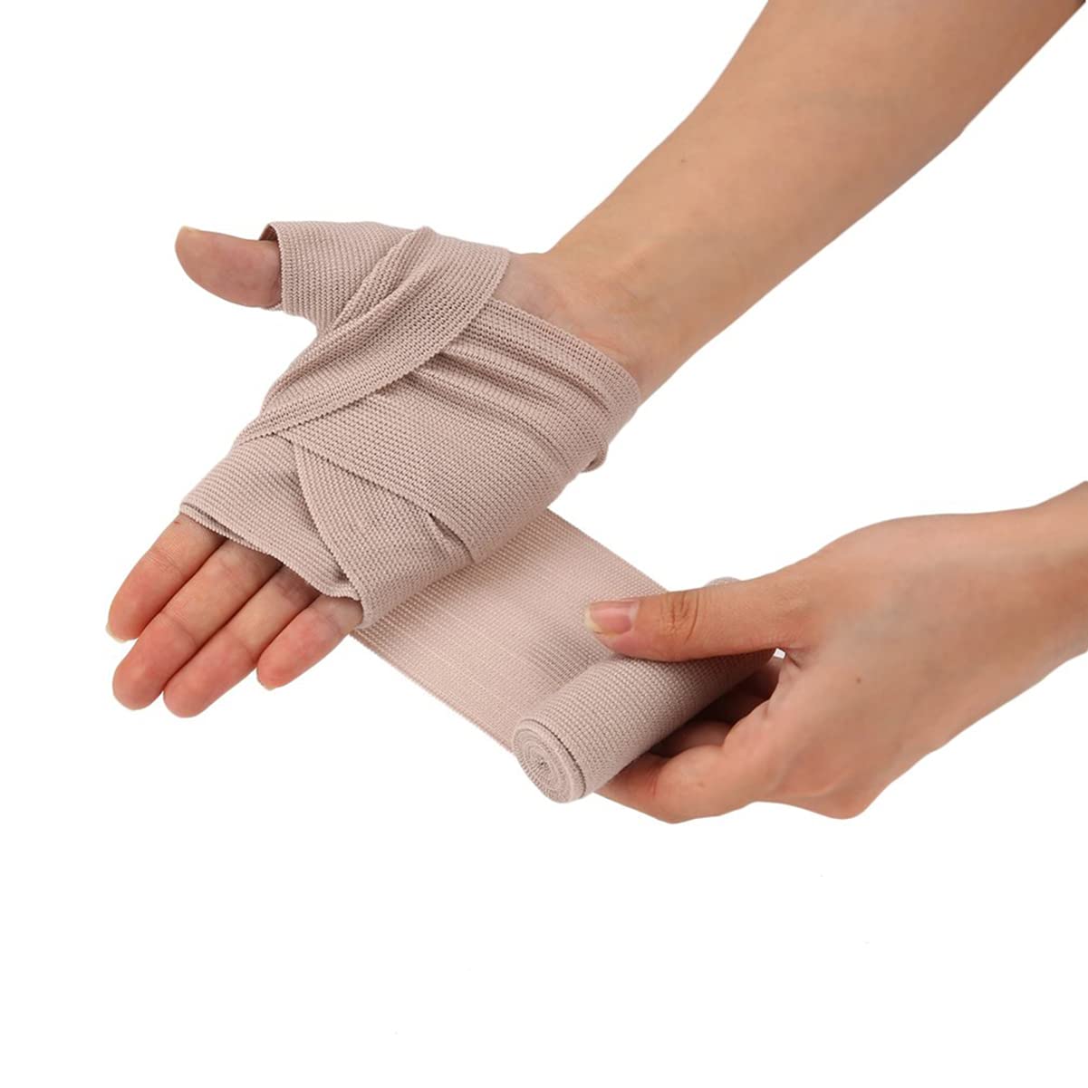 COHEALI Athletic Tape Exercise Handles Elastic Bandages Elastic Bandage Wrap with Clips 4pcs Bandage for Sports Sprains Injuries Ankle Arm Foot Exercise Handles Elastic Bandages First Aid Tape