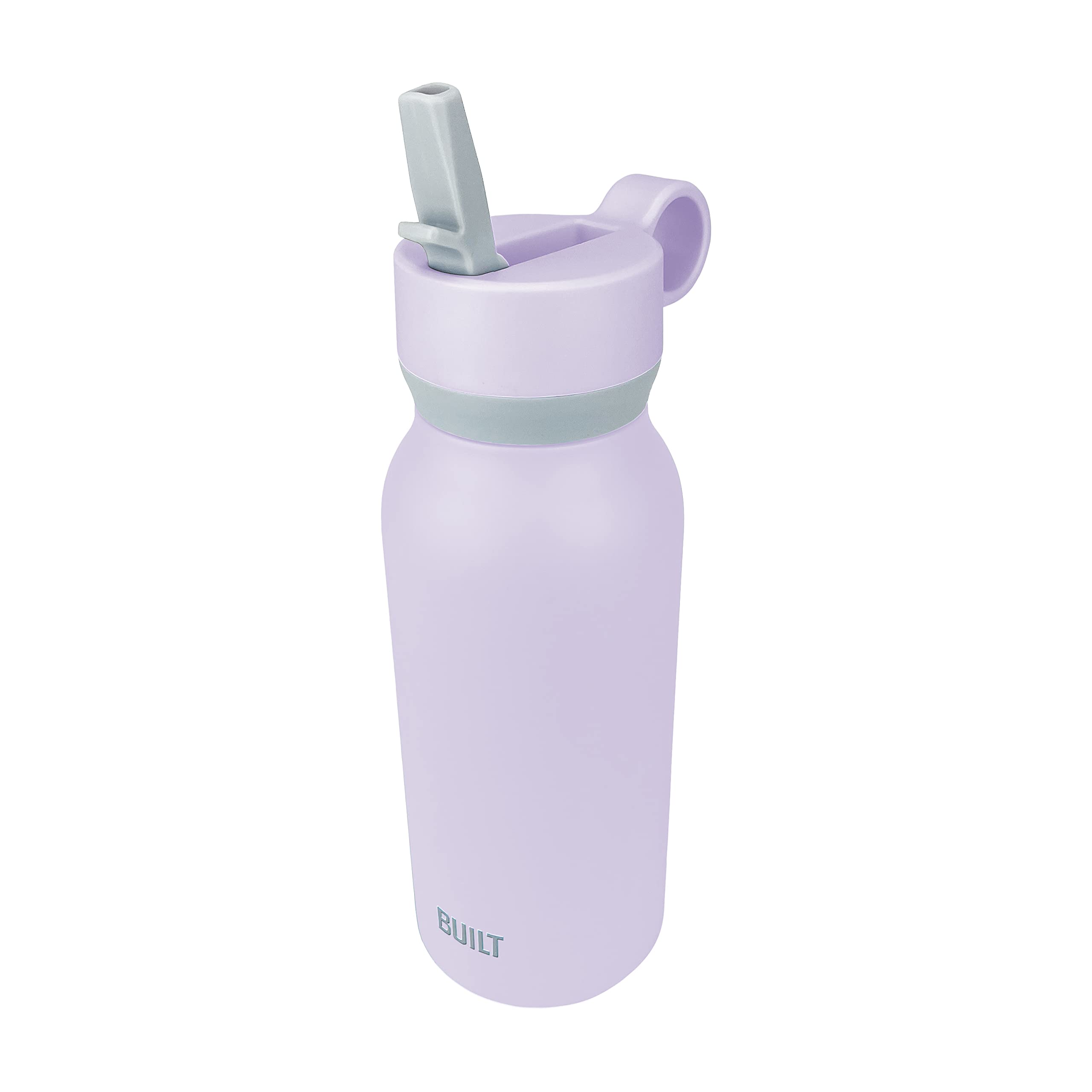 Built 32oz Cascade Bottle with Wide Mouth Straw Lid and Filter Lavender