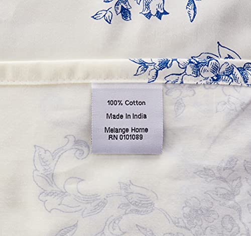 Mélange Home Melange Home 189748, Navy Toile, Queen Sheet Set