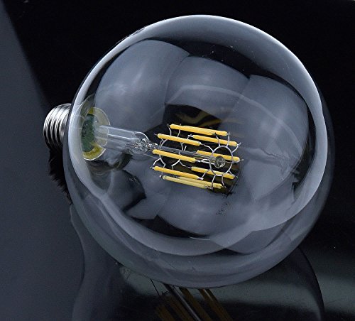 Bonlux G40 LED Vintage Filament Bulb 10W Edison Style LED G125 Clear Glass Globe Light Medium Screw E26 Base Neutral White 4000K 100W Incandescent Equivalent, Non-Dimmable