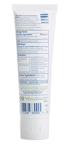 Tom's of Maine Natural Children's Anticavity Fluoride Toothpaste, Silly Strawberry, 4.2 Ounce