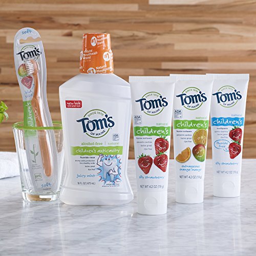 Tom's of Maine Anticavity Fluoride Children's Toothpaste, Kids Toothpaste, Toothpaste for Kids, Outrageous Orange-Mango, 4.2 Ounce (Pack of 3)