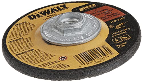 DEWALT Grinding Wheel, General Purpose for Metal, 4-1/2-Inch x 1/4-Inch x 5/8-Inch (DW4523)