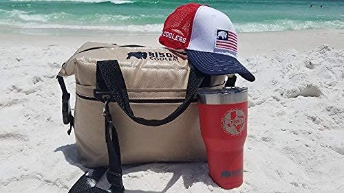 Bison Soft Cooler, Small Cooler Bag, Travel Cooler, Soft Sided Cooler Bag, Camping Coolers, Insulated Cooler, Soft Cooler Bag, Travel Cooler for Car, Bag Cooler