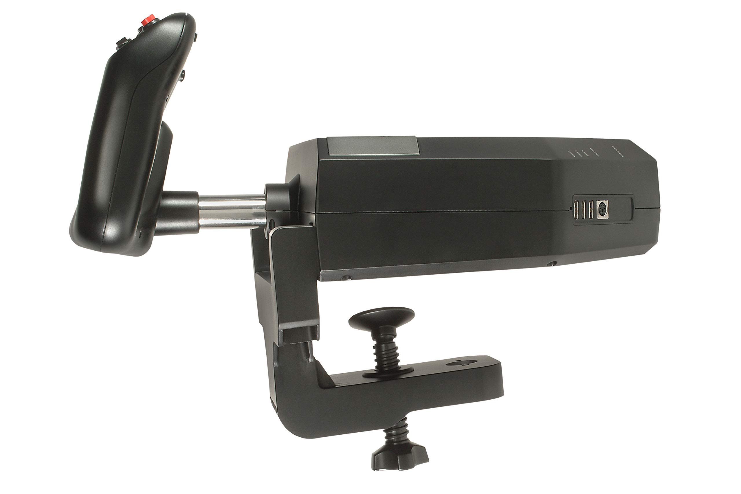 Logitech G PRO Flight Yoke System, Professional Simulation Yoke and Throttle Quadrant, 3 Modes, 75 Programmable Controls, Configurable Throttle Knobs, Steel Shaft, USB, PC - Black (Renewed)