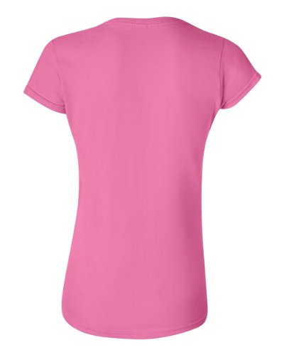 Gildan Women's Softstyle Cotton T-Shirt, Style G64000L, Multipack, Azalea (2-Pack), Small