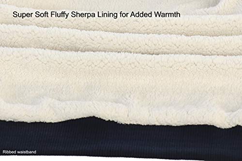 Gioberti Men Heavyweight Sherpa Lined Fleece Hoodie Jacket, Black, Large