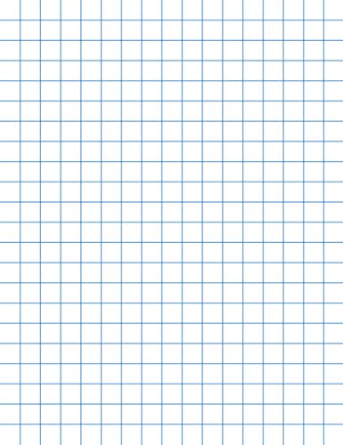 School Smart Double Sided Graph Paper, 8-1/2 x 11 Inches, 1/2 Inch Rule, White, Pack of 500 - 085279
