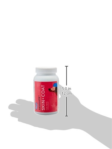 Drools Absolute Skin + Coat Tablet- Dog Supplement, 50 Piece for All Breed Sizes for Dogs Preservative-Free
