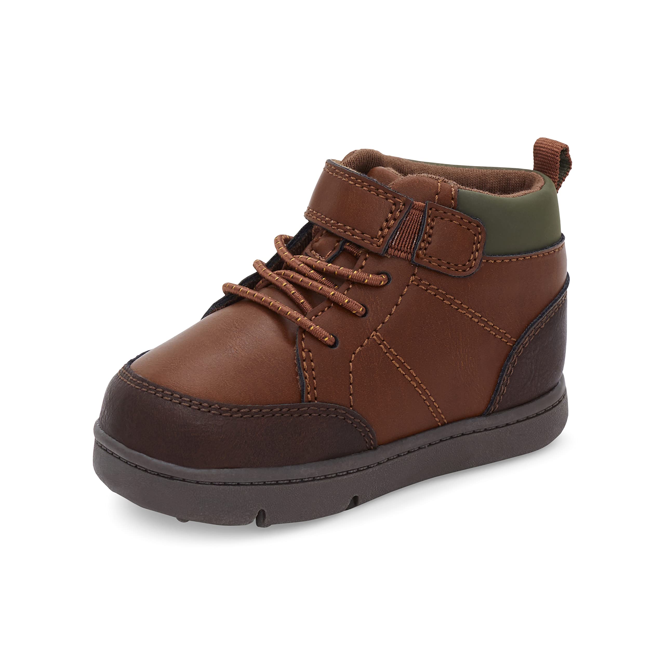 Carter's Every Step Baby Boys Luca-Bp First Walker Shoe, Brown, 3 Infant