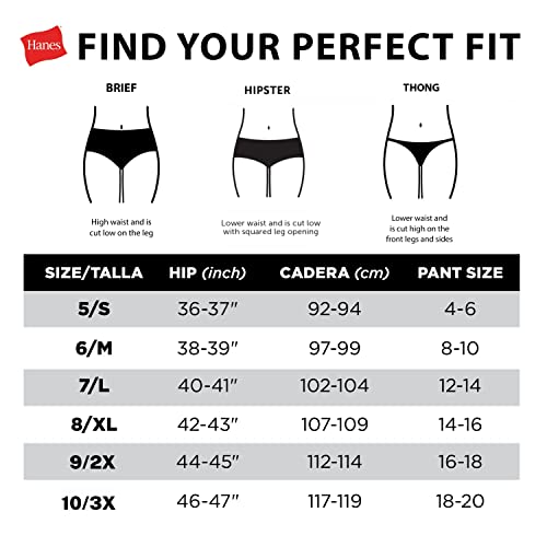 Hanes womens Cool Comfort Microfiber Underwear, 10-pack Hipster Panties, 10 Pack - Assorted 2, 9 US
