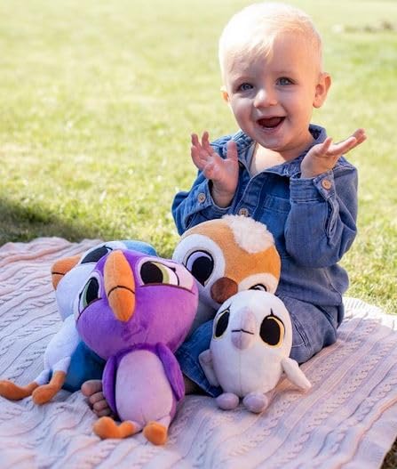 PUFFIN ROCK Oona & Baba Plush 2 Character Set | Oona Approximately 32cm | Baba Approximately 20 cm