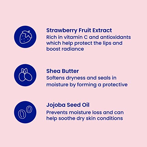 FaceTory Berry Jam Lip Sleeping Mask with Strawberry Fruit Extract and Shea Butter - for Softer Lips, for Dry, Cracked, and Chapped Lips, Moisturizing, Protecting, Nourishing - 10g