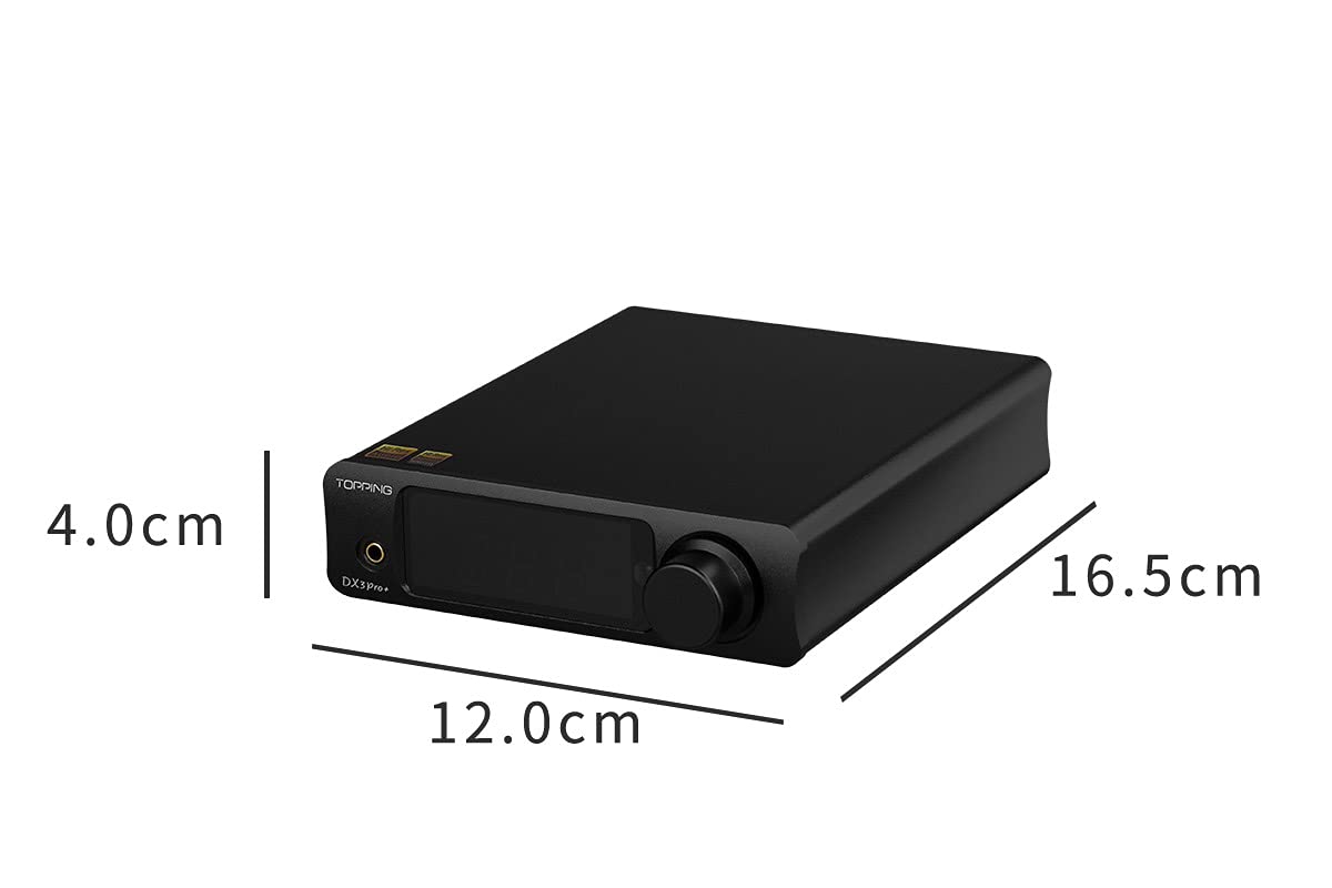 Topping DX3 Pro+ ES9038Q2M Bluetooth 5.0 LDAC Audio Decoder DSD512 DAC AMP NFCA Headphone Amplifier Pre Amplifier (Silver)