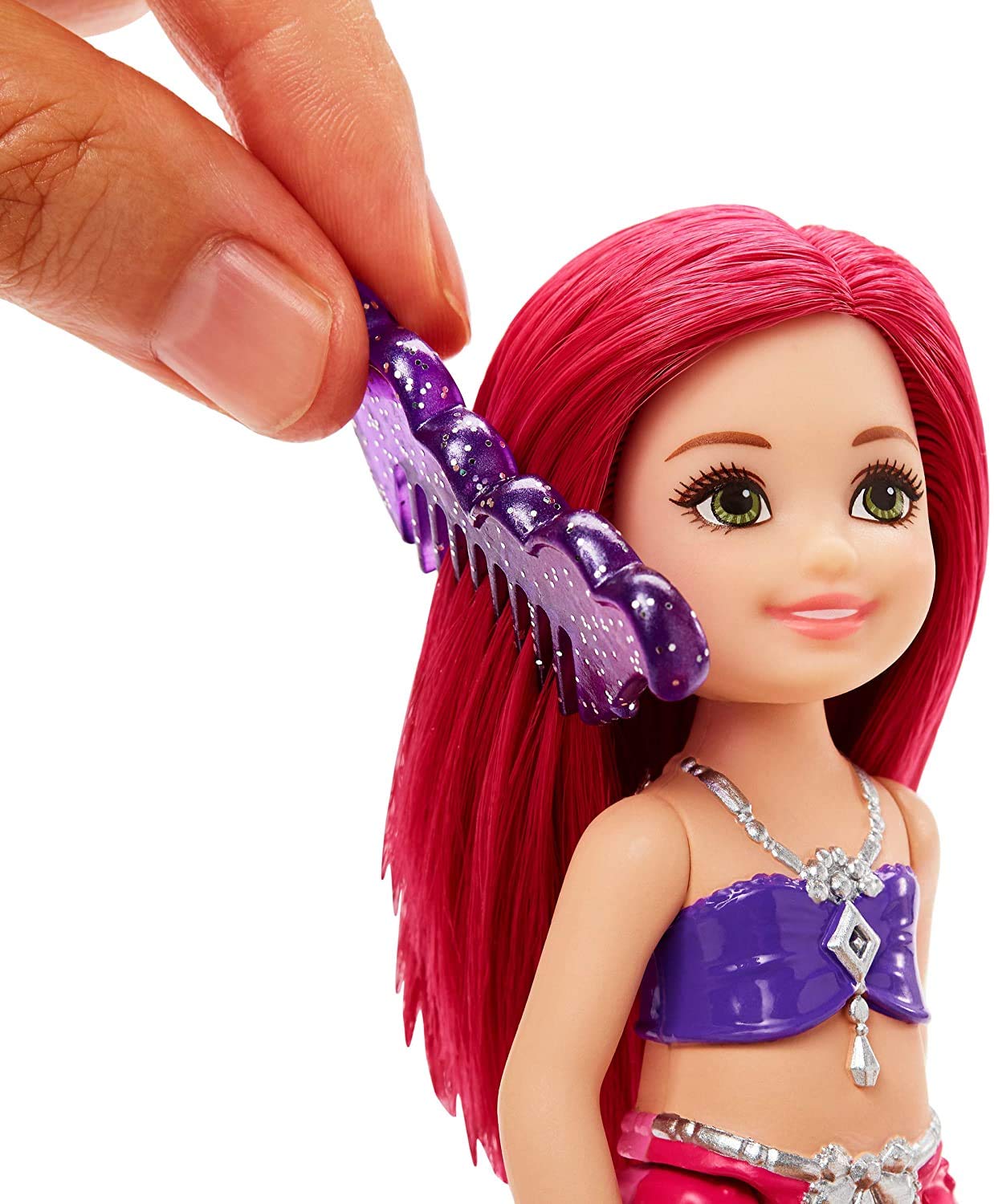 Barbie Mattel Dreamtopia-Pack of 3 Chelsea Mermaid, Fairy and Princess Dolls, Multicolor FPL86