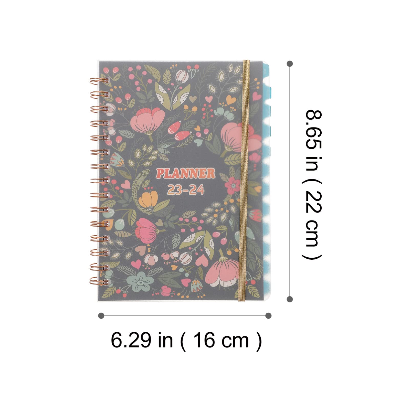 Cabilock 2023 Agenda Book Spiral Notepad Note Taking Notebook Work Notepad Floral Note Pads Planner Notebook Writing Journal Notebook Note Supplies Office Accessory Time Management Notepad