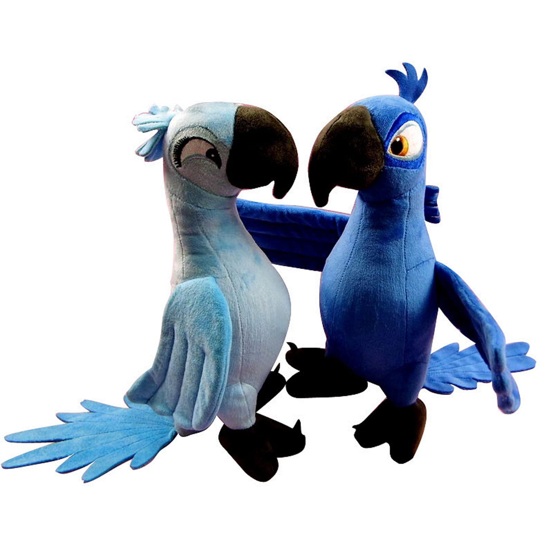Muaquata Blue Parrot with Flower Stuffed Animal Plush Toy (Blue Parrot with Flower)