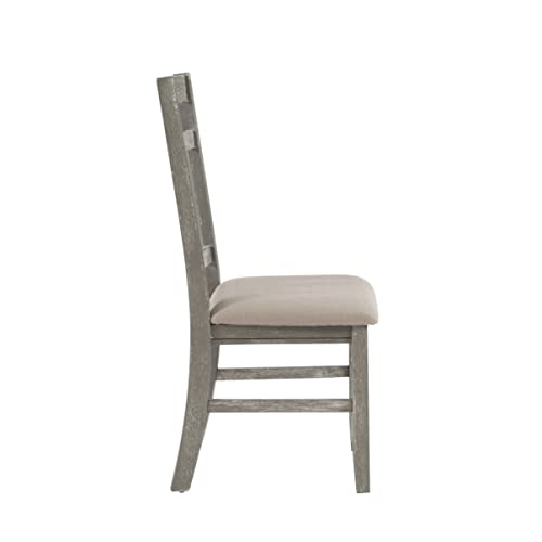 Powell Turino Dining Set, Grey Oak Finish, 6 Chairs
