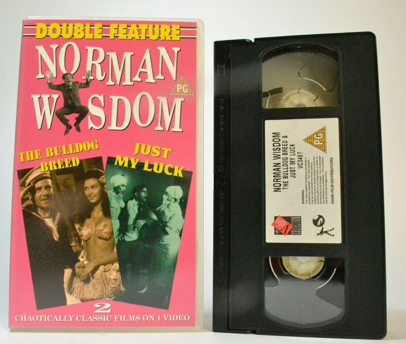 The Bulldog Breed / Just My Luck [Norman Wisdom Double Feature] Comedy - Pal VHS