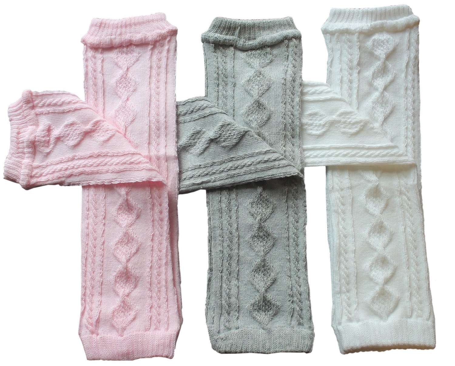 Toptim Baby Knitted Leg Warmers for Little Girls, Toddlers & Children (Color of 3)