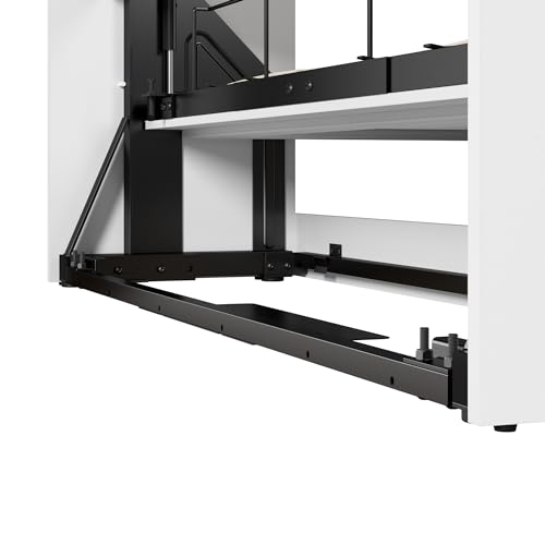 Bestar Versatile 65W Queen Murphy Bed in White, Sleeping Arrangement for Multipurpose Area, Bedroom, Guest Room, or Living Room