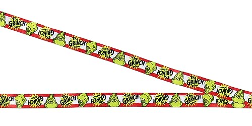 Dr. Seuss The Grinch Sink Stank Stunk Breakaway ID Badge Holder Lanyard w/ 2" Logo Rubber Pendant