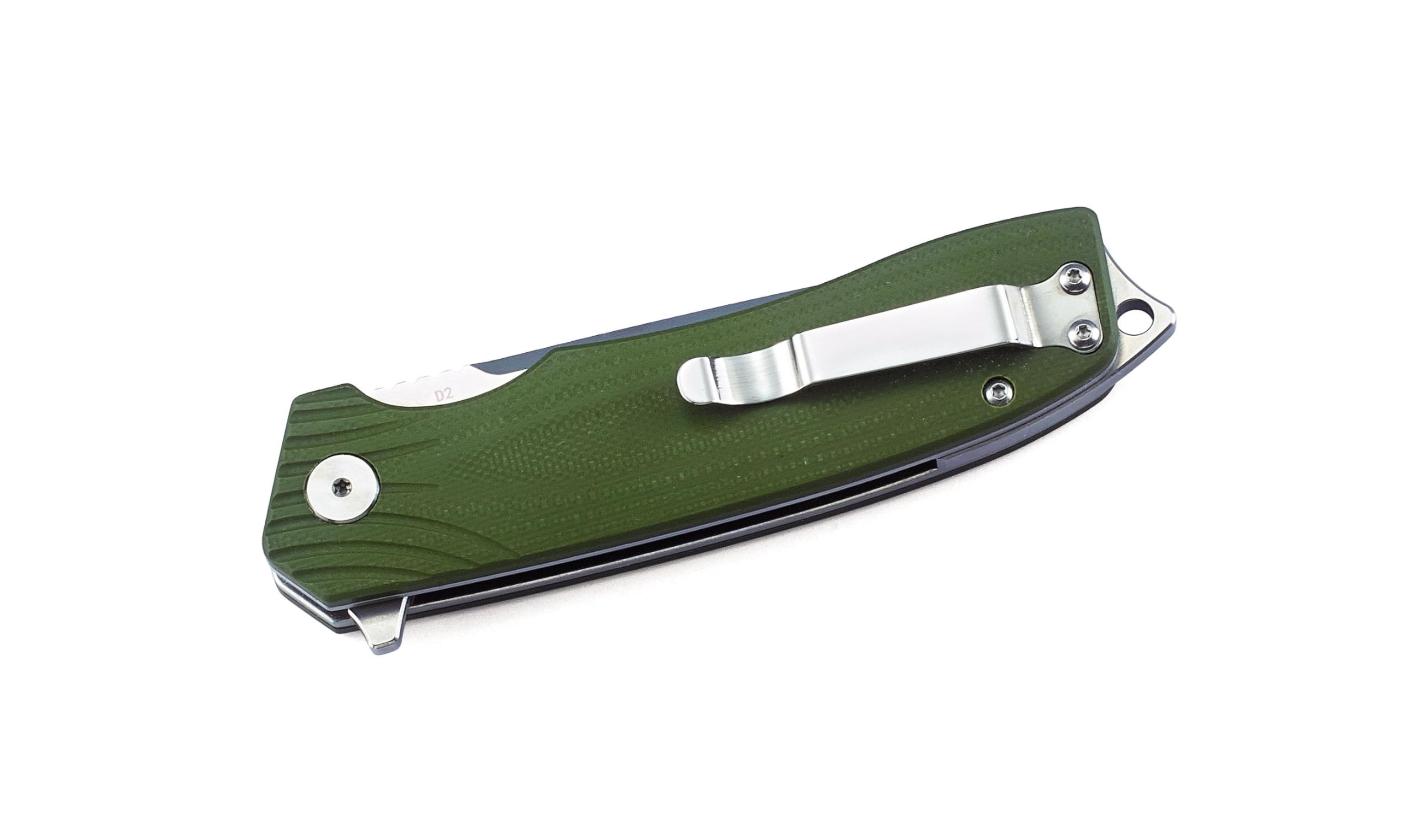 Bestech Knife BG01B Folder 3.5 in Plain Edge Blade G10 Handle Hunting-Folding-Knives, Green