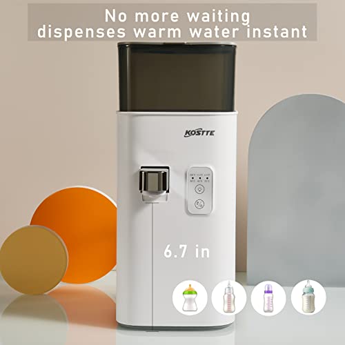 Instant Water Warmer, Fast Baby Bottle Warmer for Baby Formula, 3 Perfect Temperatures Formula Maker with Nightlight, Instantly Dispenses Warm Water at Perfect Temperature, 24H Keeping Warm