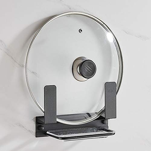 BHVXW Pot Lid Rack Shelf Holder with Water Tray Pan Cover Cutting Board Holder Organizer Rack Kitchen Accessories