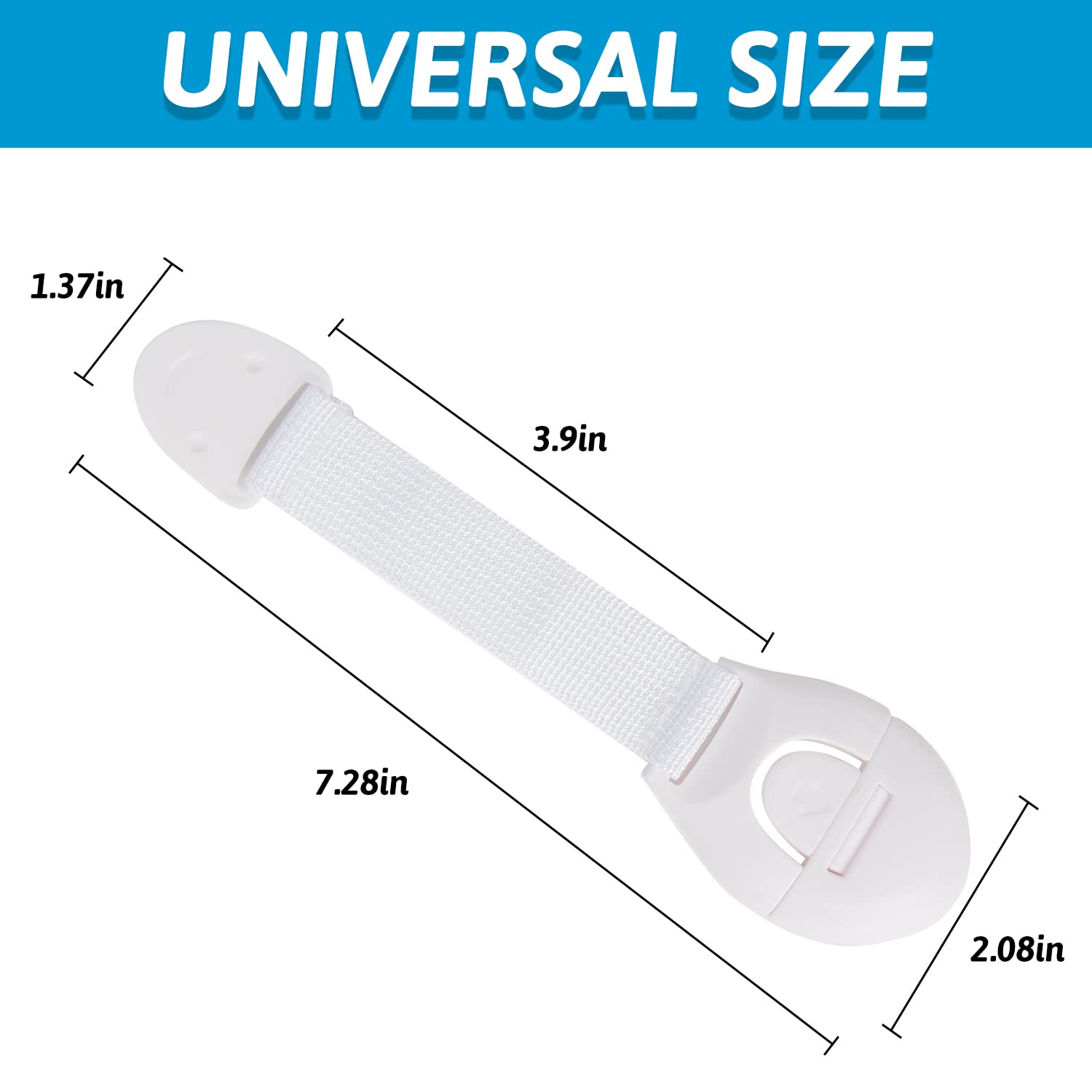 CCINEE 15pcs Child Safety Cabinet Locks, Baby Proofing Cabinet Locks for Cabinets Refrigerator Door Toilet lid and Drawers Door Latches 3M Adhesive No Tools or Drilling