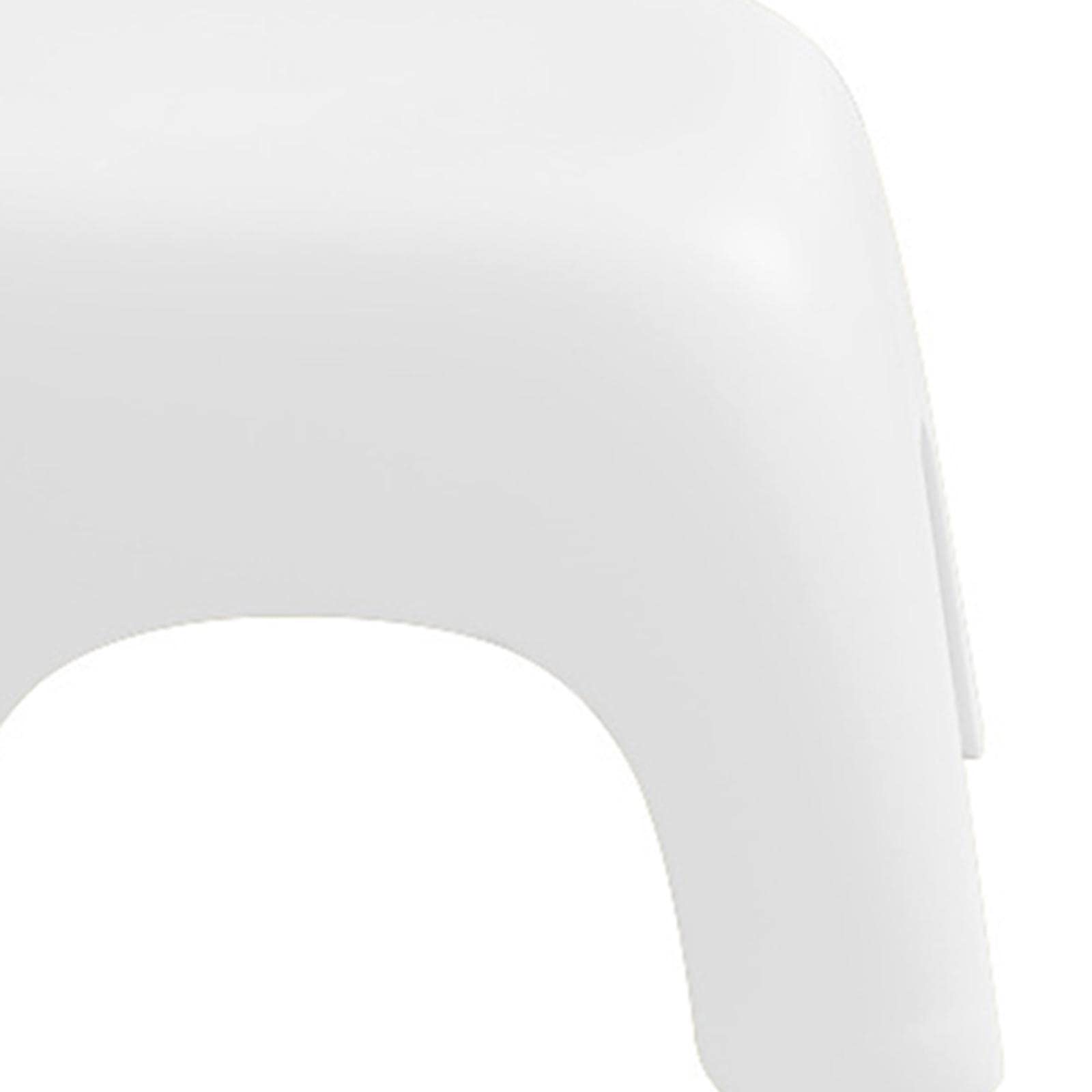 Dualoai Minimalist Modern Ottoman Footrest Non Stool Kids Chair Non Stool Chair Stool for Training B, White