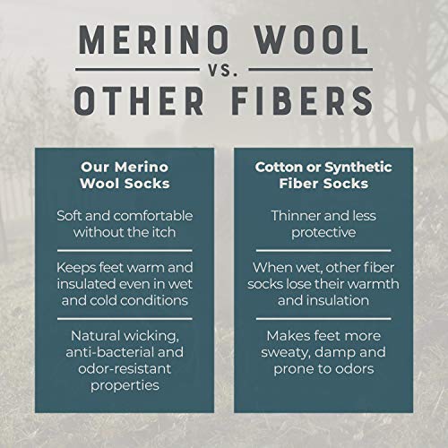 MERIWOOL Merino Wool Hiking Socks for Men and Women β 3 Pairs Midweight Cushioned β Warm n Breathable