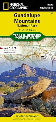 Guadalupe Mountains National Park Map (National Geographic Trails Illustrated Map, 203)