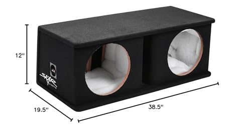 Skar Audio SK2X12V Dual 12" Universal Fit Ported Subwoofer Enclosure