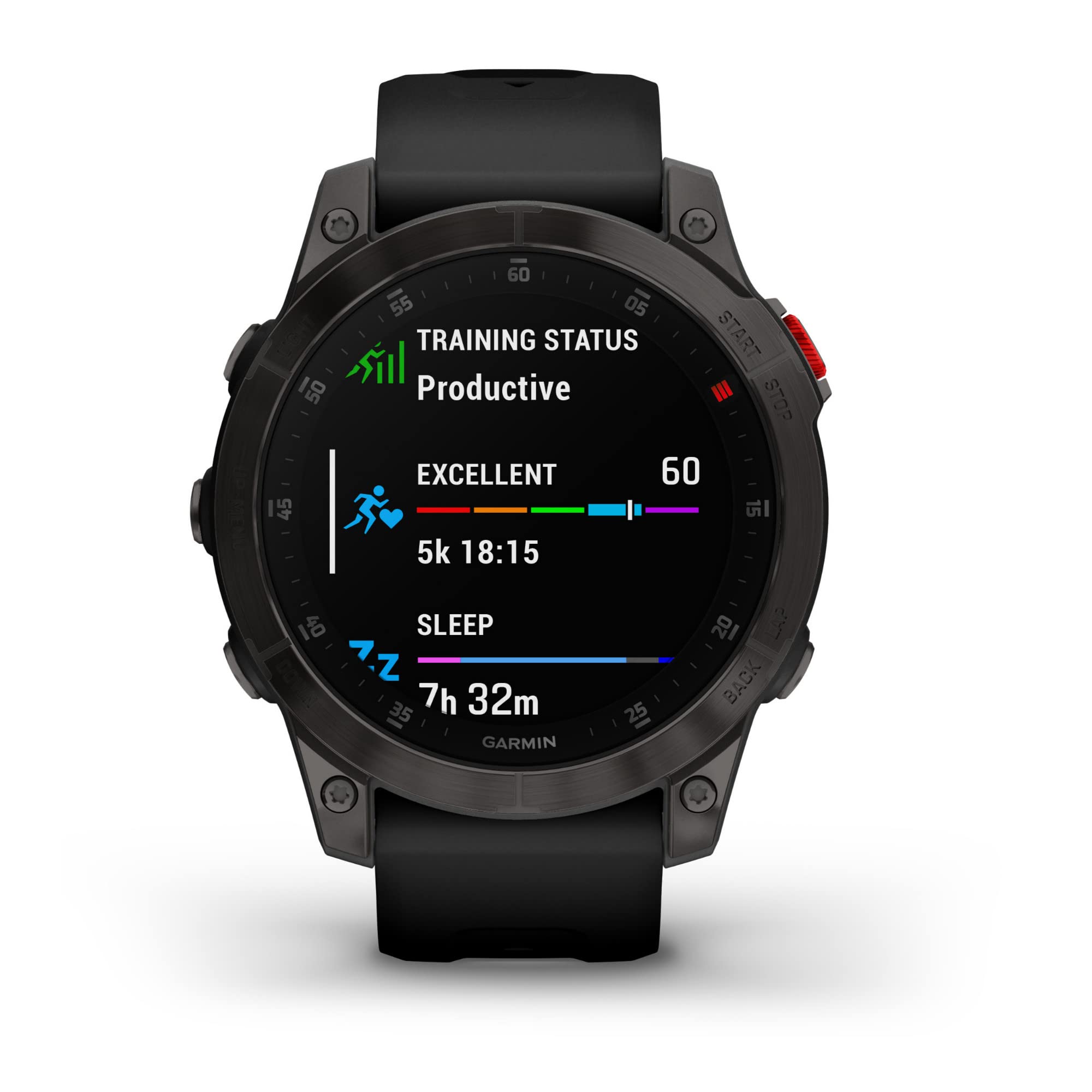 Garmin Epix Gen 2 Smartwatch (Sapphire Black Titanium) Bundle with Wireless Headphones (Black/Lime Green) and Below Zero 12KN Heavy Duty Carabiner (3 Items)