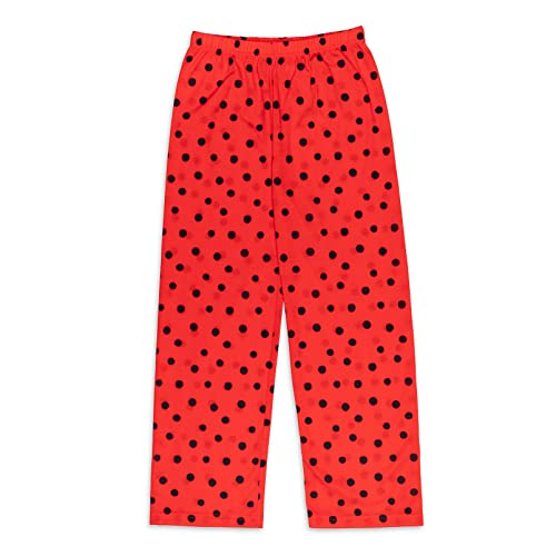 Miraculous Ladybug Little Girls 4 Piece Pajama Shirt And Pants Matching Doll Outfit Red