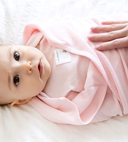 Burt's Bees Baby - Receiving Blanket, 100% Organic Cotton Swaddle, Stroller or Tummy Time Blanket (Blossom), Blossom Pink