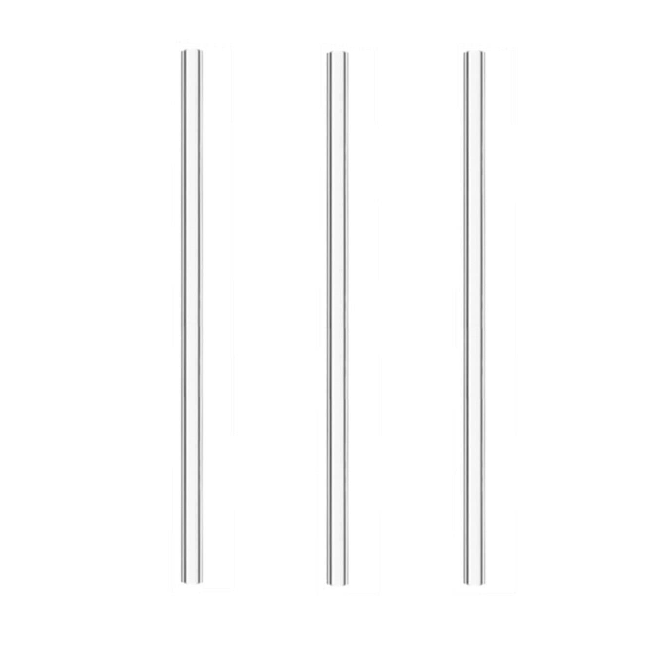Deschem 500mm Quartz Glass Tube Thick 1.5mm Length 50cm High Temperature Heating Vycor Glasses Tubing (OD=22mm 3Pcs)