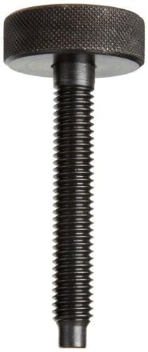 TE-CO 43806 Dog Point Knurled Head Screw Black Oxide, 1/4-20 Thread x 2-1/2" Lg (2-Pack)