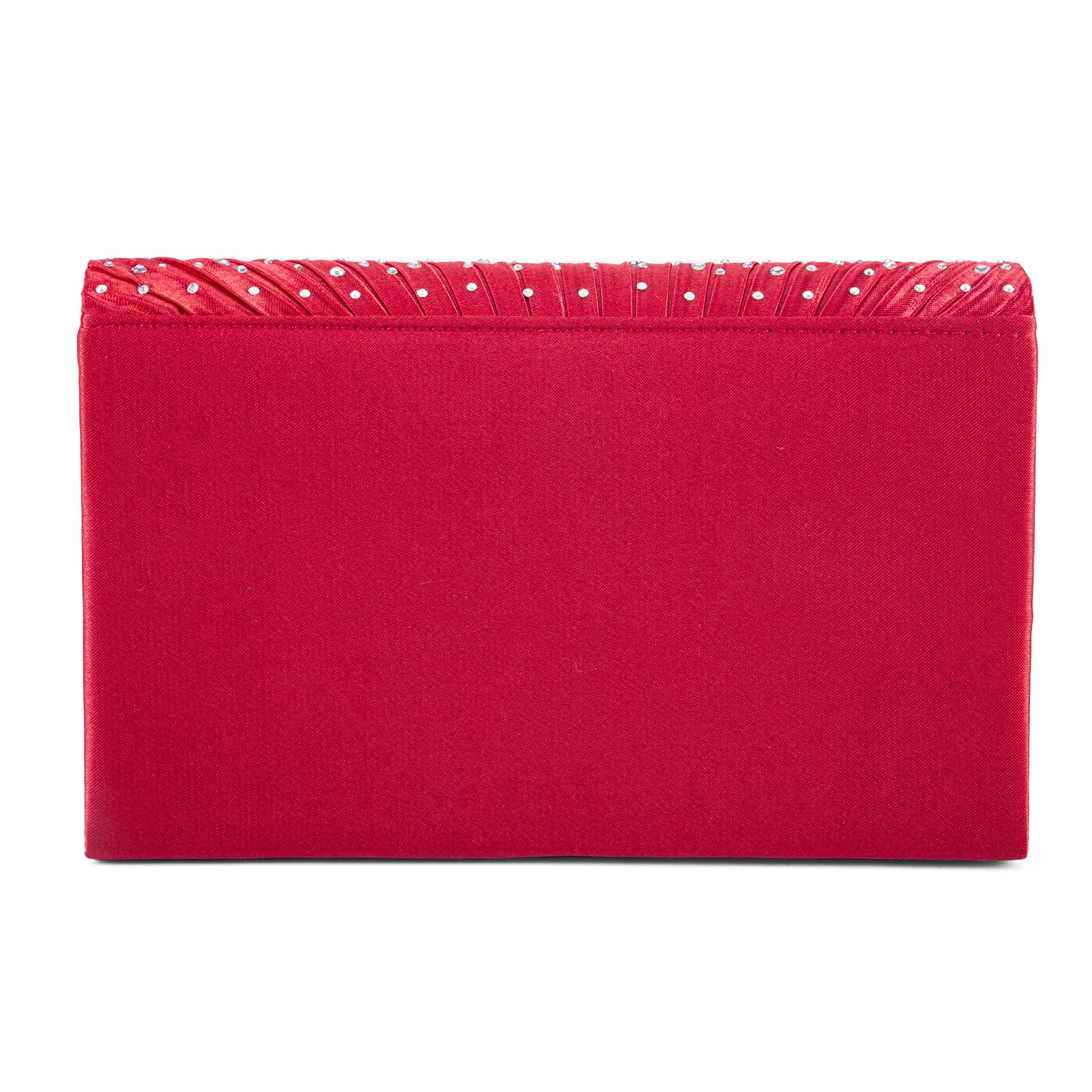 LIFEWISH Envelope Evening Bag Glitter Rhinestone Clutch Purse Wedding Party Shoulder Bag for Women